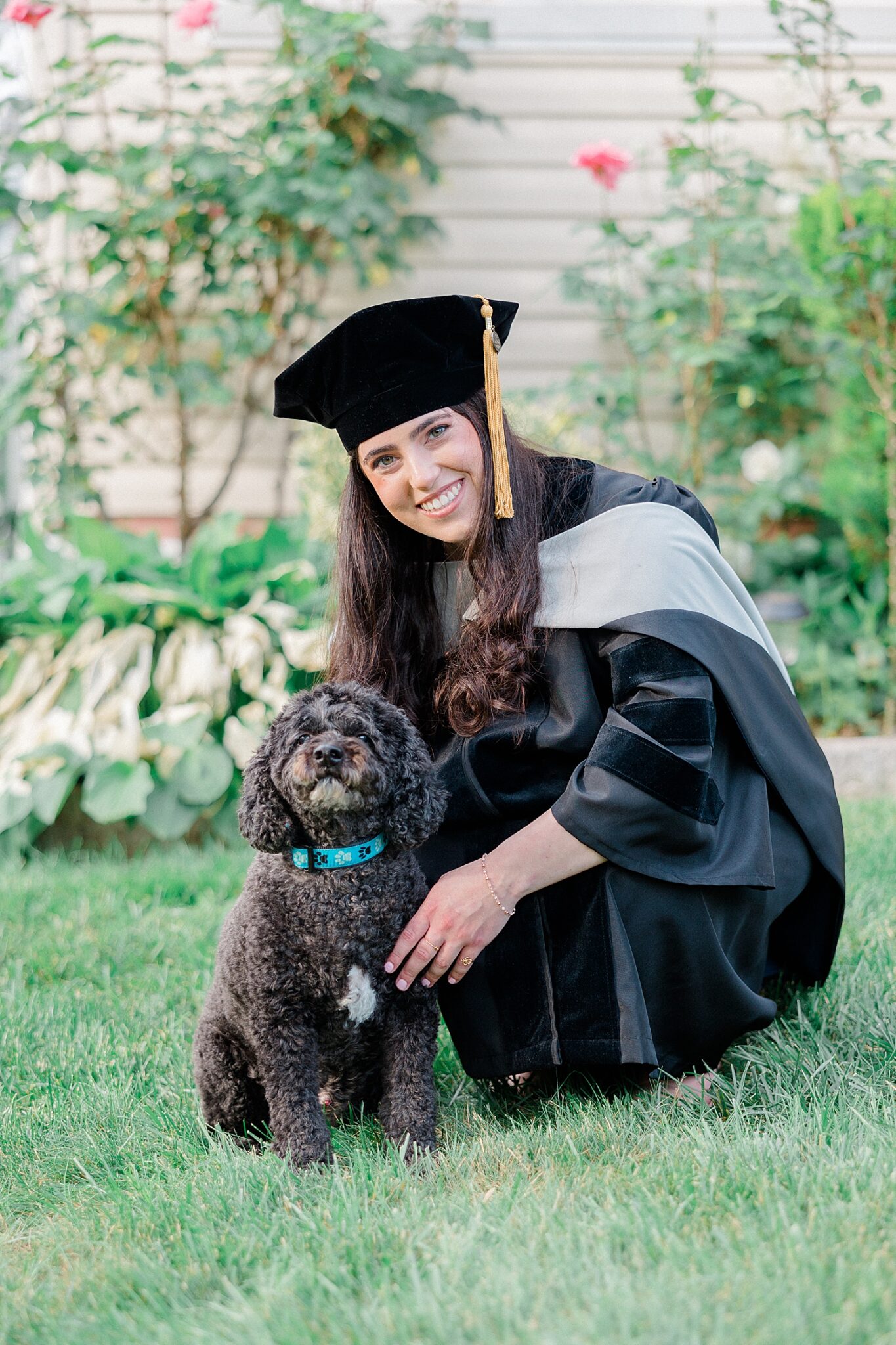 Spring Graduation Session at Brookdale Park Rose Garden | Marlena