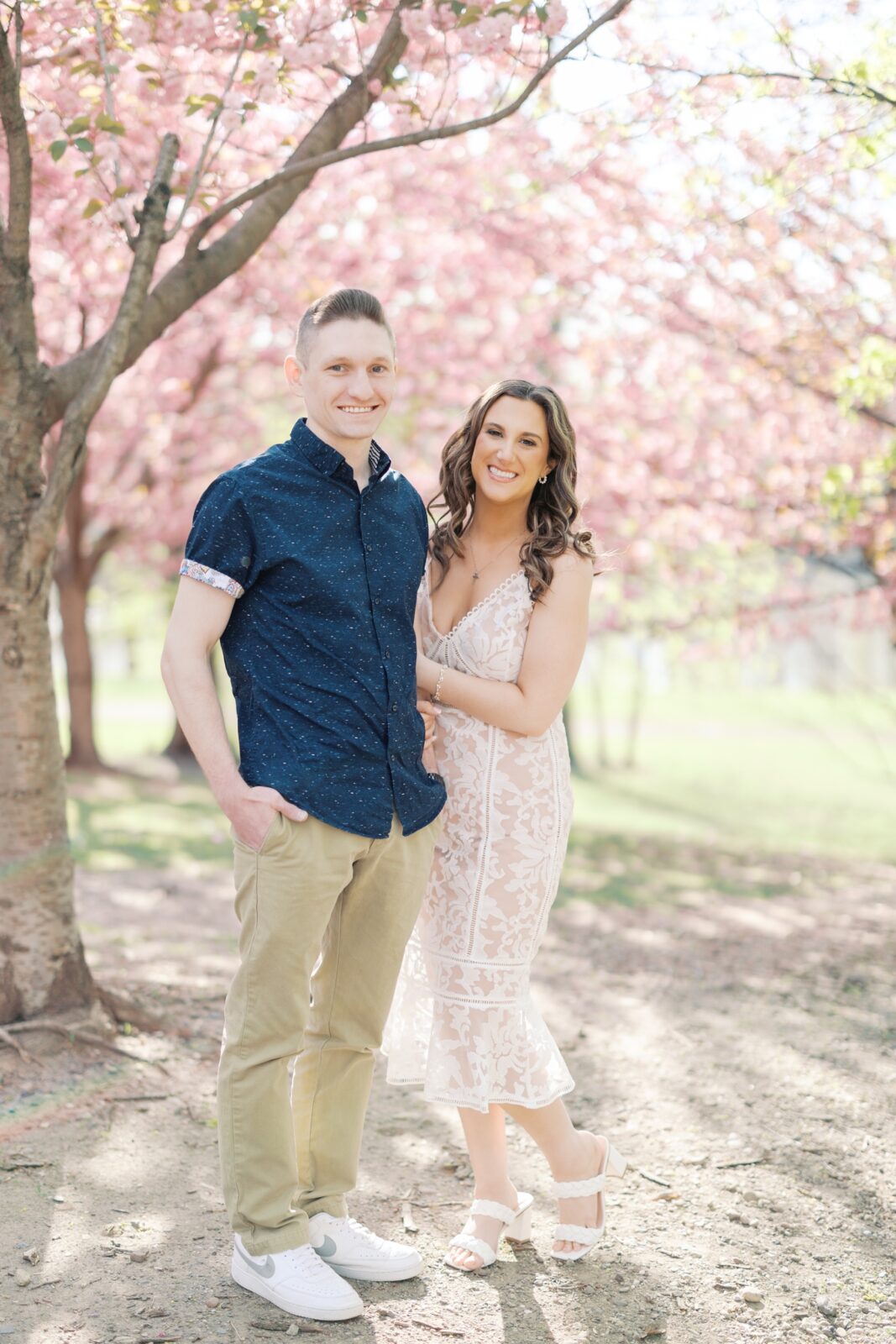 Branch Brook Park Spring Engagement Session | Melanie + Shawn