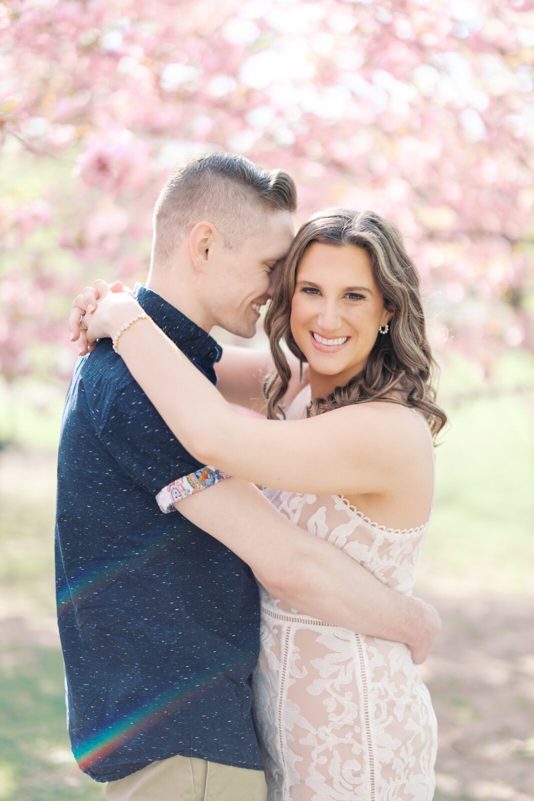 Branch Brook Park Spring Engagement Session | Melanie + Shawn