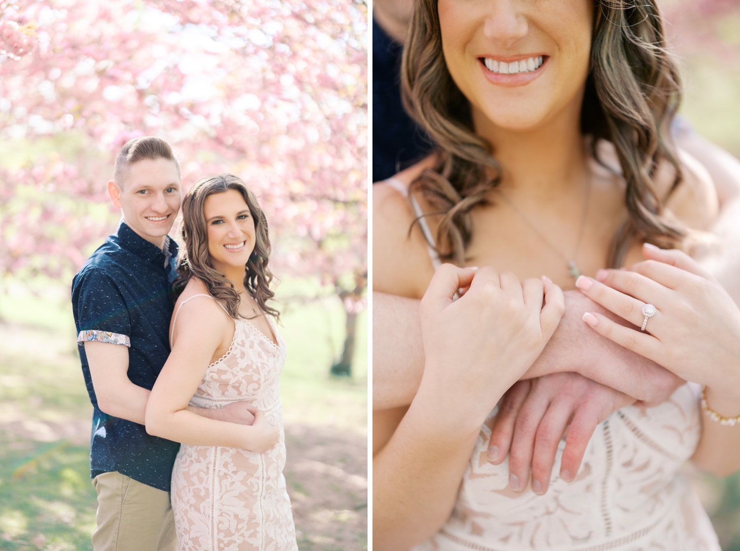 Branch Brook Park Spring Engagement Session | Melanie + Shawn
