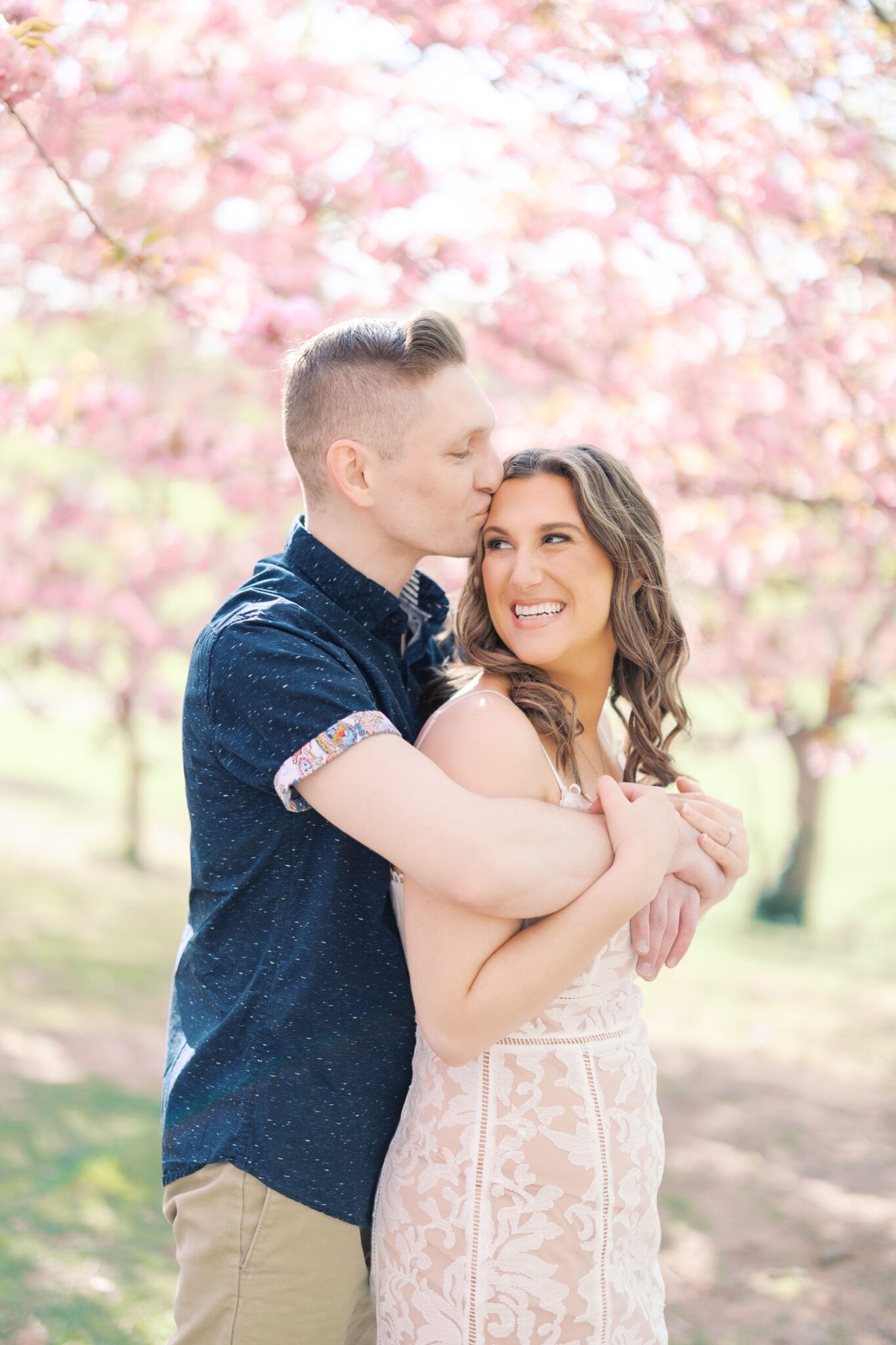 Branch Brook Park Spring Engagement Session | Melanie + Shawn