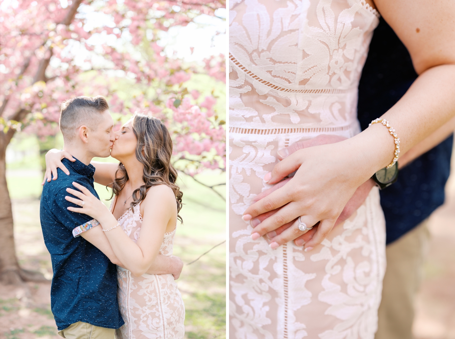 Branch Brook Park Spring Engagement Session | Melanie + Shawn