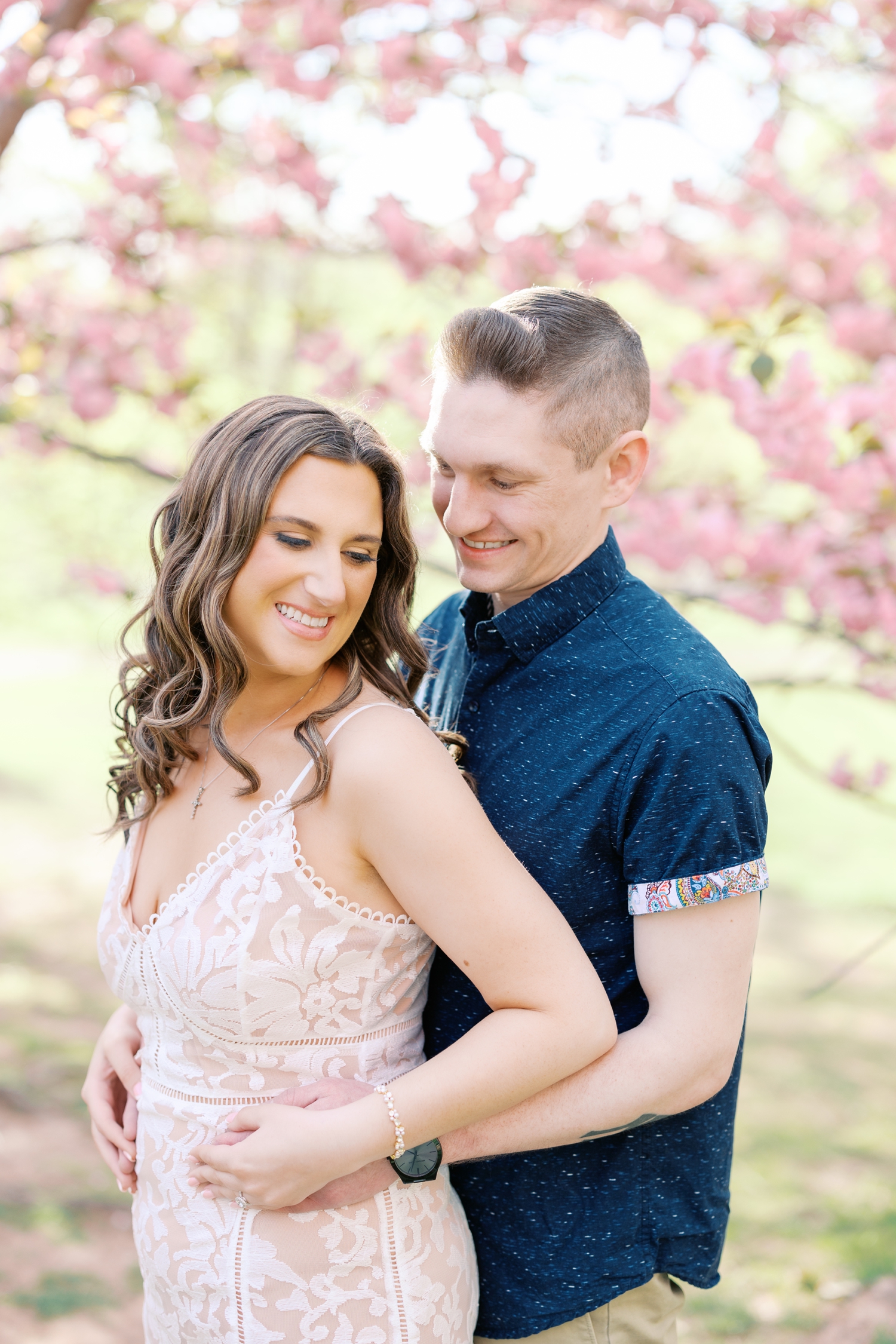 Branch Brook Park Spring Engagement Session | Melanie + Shawn