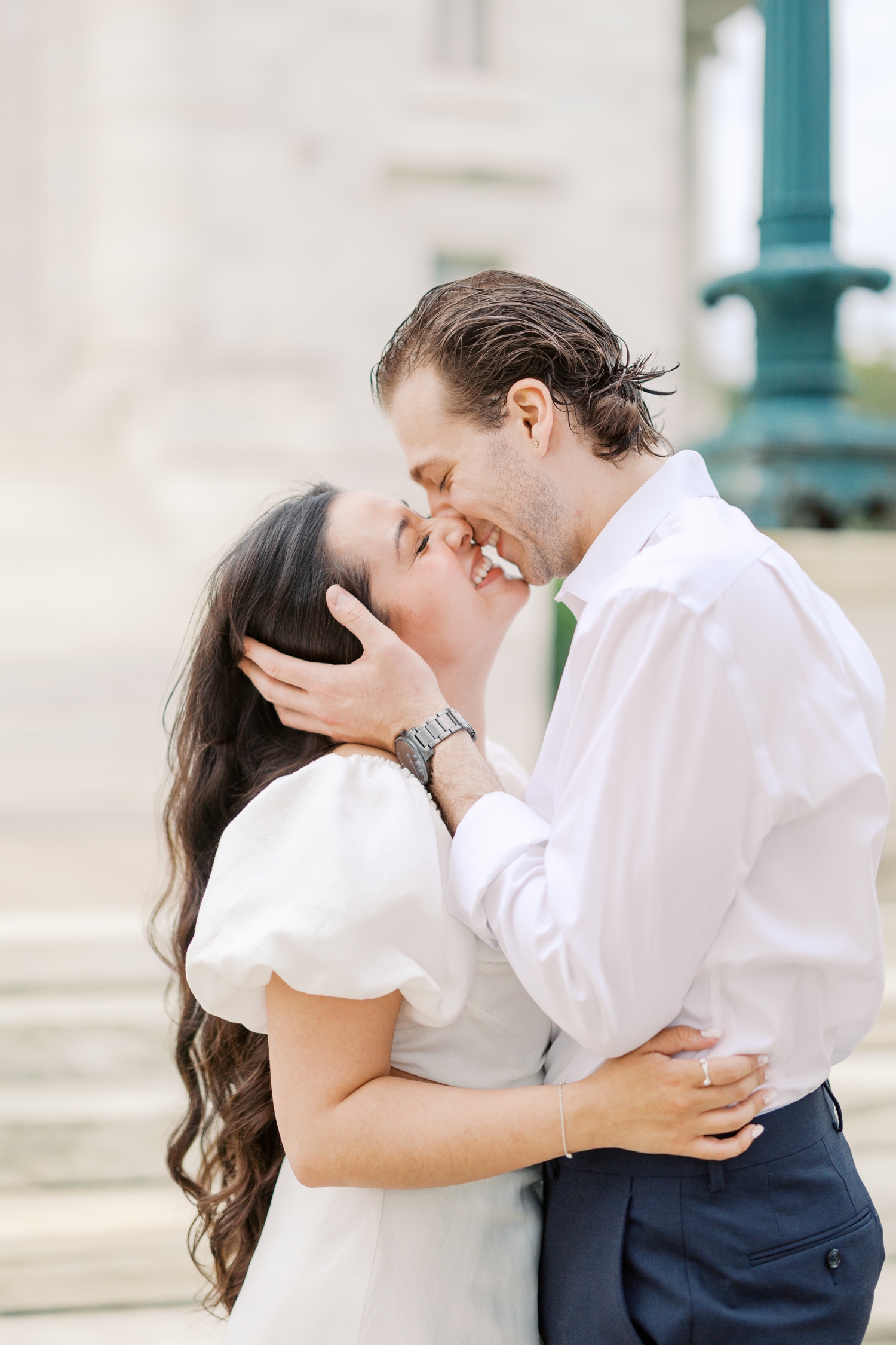 Downtown Somerville Engagement Session | Samantha + Jeffrey