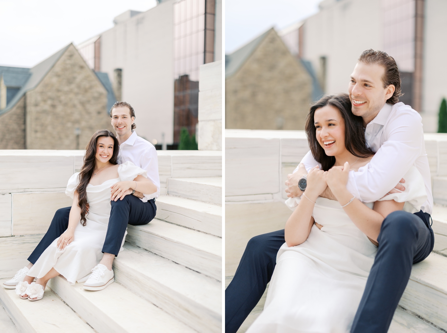 Downtown Somerville Engagement Session | Samantha + Jeffrey