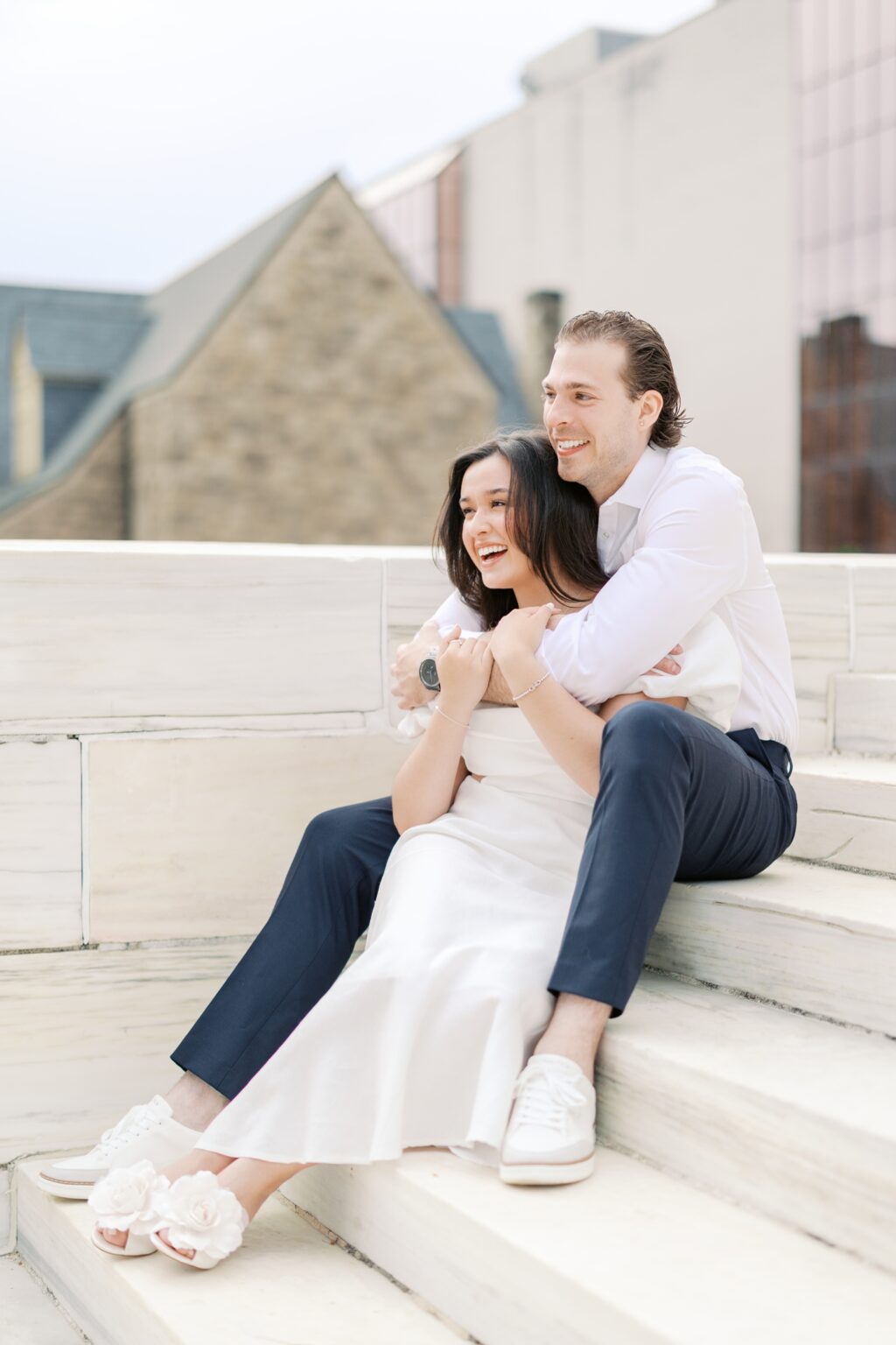 Downtown Somerville Engagement Session | Samantha + Jeffrey
